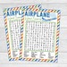 Printable Airplane Word Search. Kids Travel, Airport, Airplane Game ...