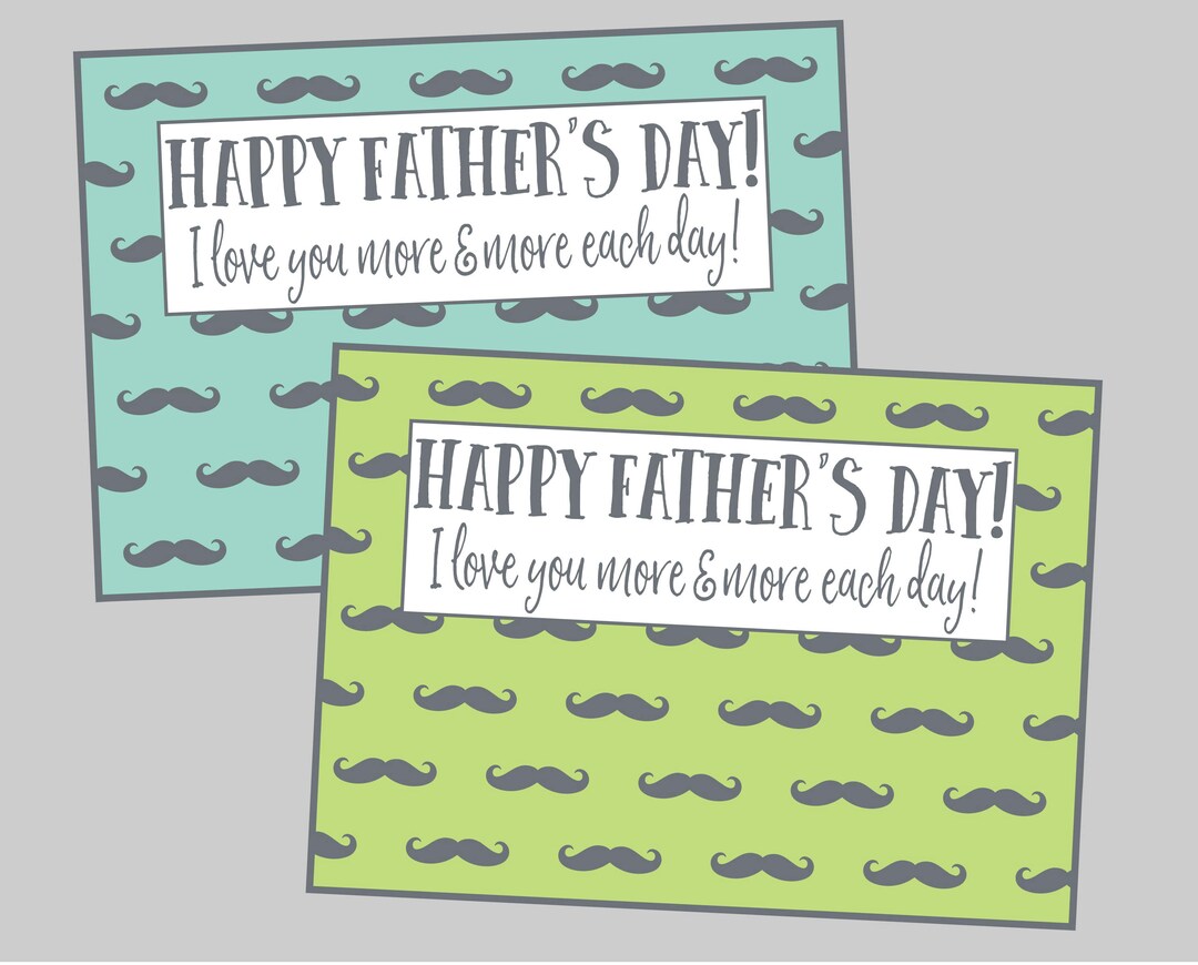 Father's Day Candy Card. Instant Digital Download. Happy Father's Day ...
