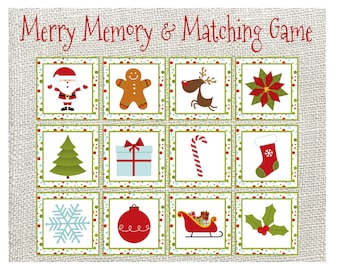 Christmas Matching Game - Etsy