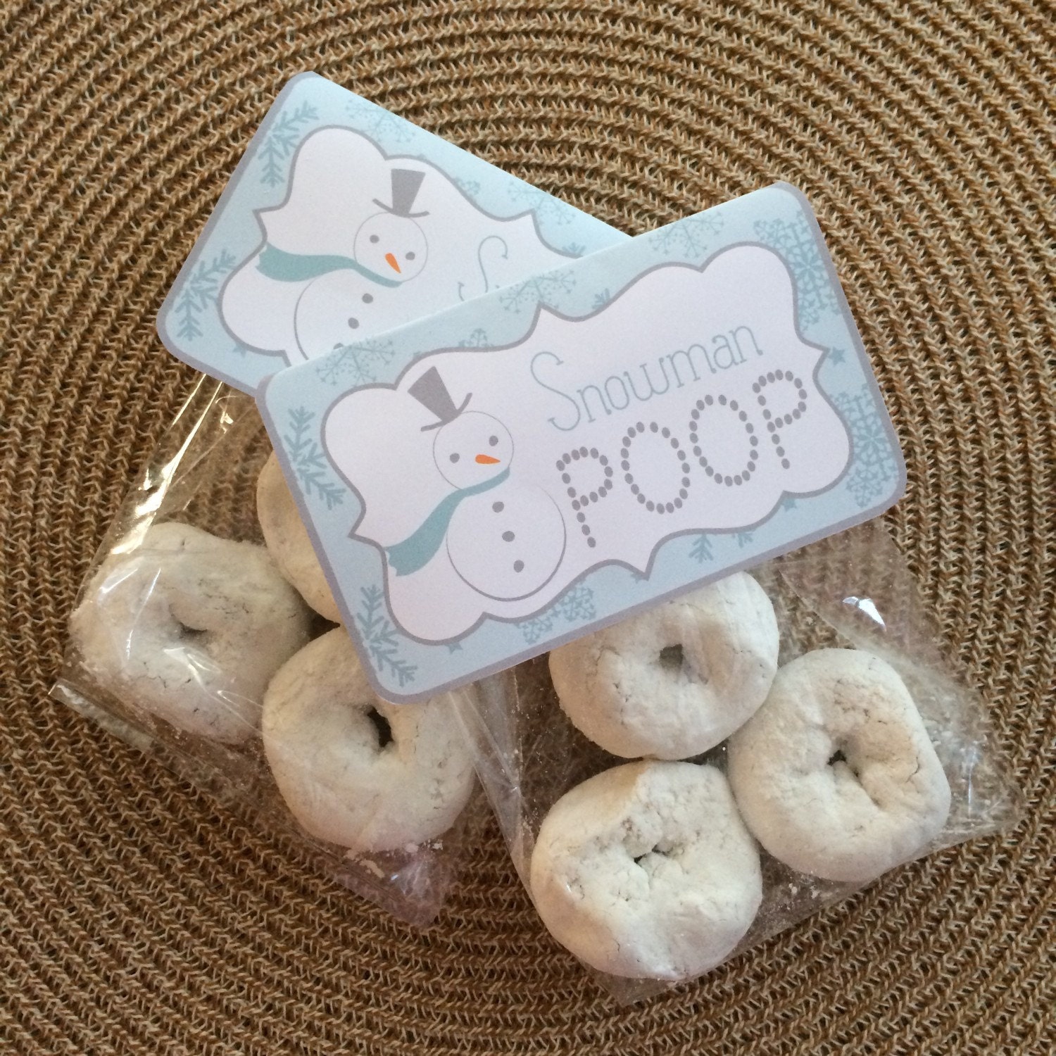Snowman Poop Bag Toppers and Gift Tags. Perfect for Neighbor - Etsy