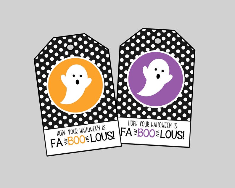 Fa-boo-lous Halloween Tags. Hope Your Halloween is - Etsy