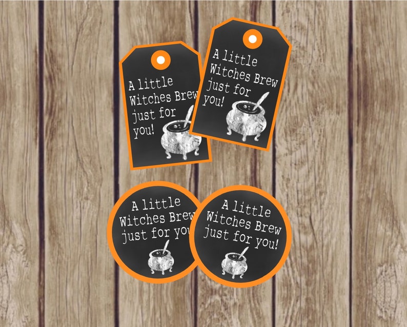A Little Witches Brew Just for You! Halloween Gift Tags. Perfect for ...