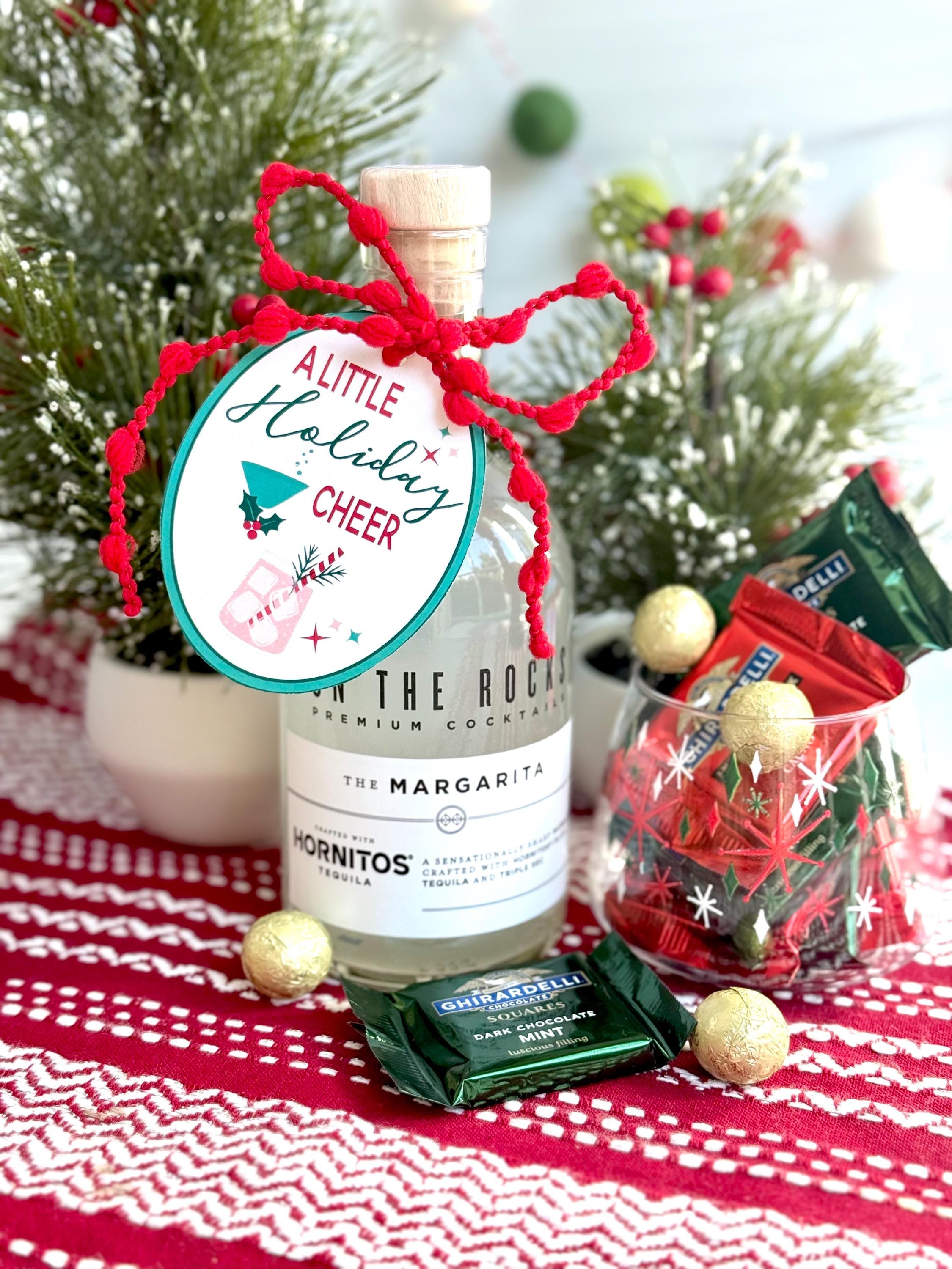 Printable Holiday Cheer Tags. A Little Holiday Cheer Tag for Wine ...