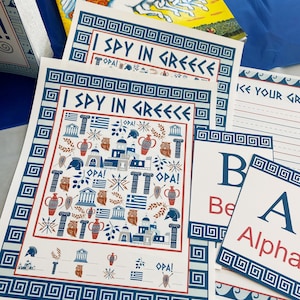 Printable Greek Alphabet Flash Cards. Includes Upper Case Only and ...