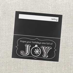 JOY Gift Tags & Bag Topper. Hope Your Holidays Are Full of JOY ...