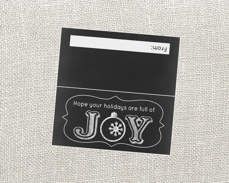 JOY Gift Tags & Bag Topper. Hope Your Holidays Are Full of JOY ...
