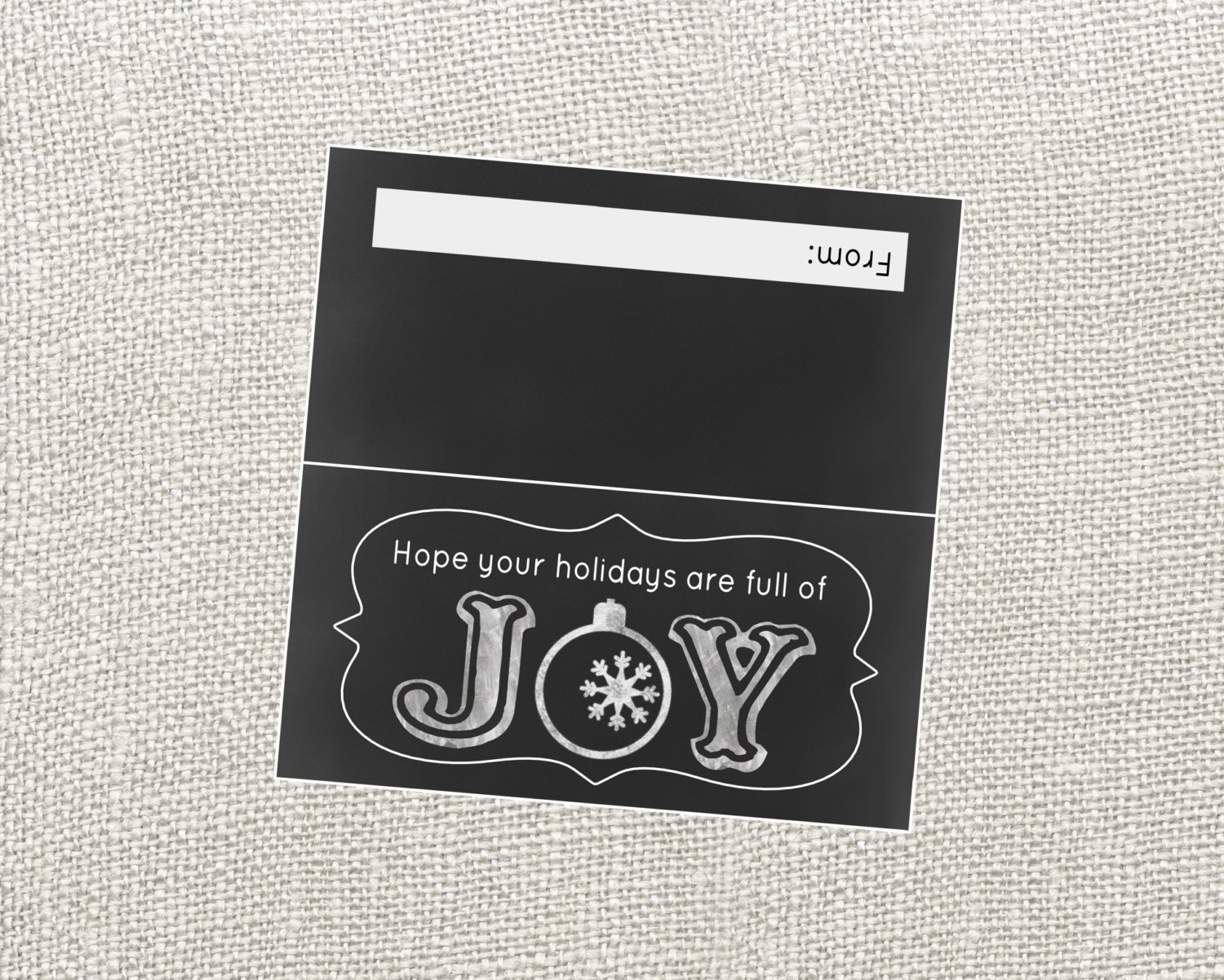 JOY Gift Tags & Bag Topper. Hope Your Holidays Are Full of JOY ...
