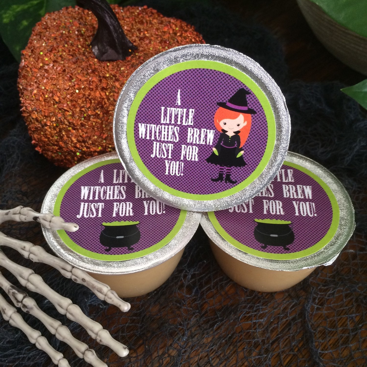 A Little Witches Brew Just for You! Halloween Tags. Perfect Apple Sauce ...