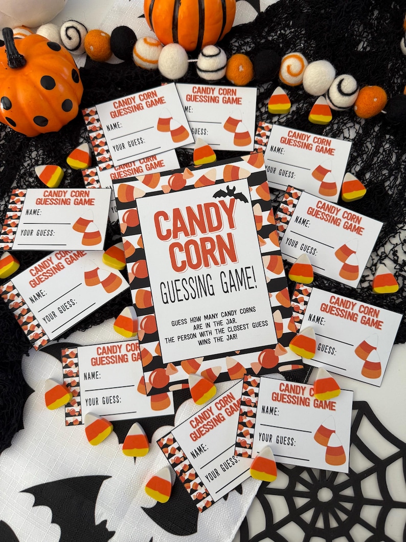 Candy Corn Guessing Game. Printable Guess How Many Candy Corns for ...