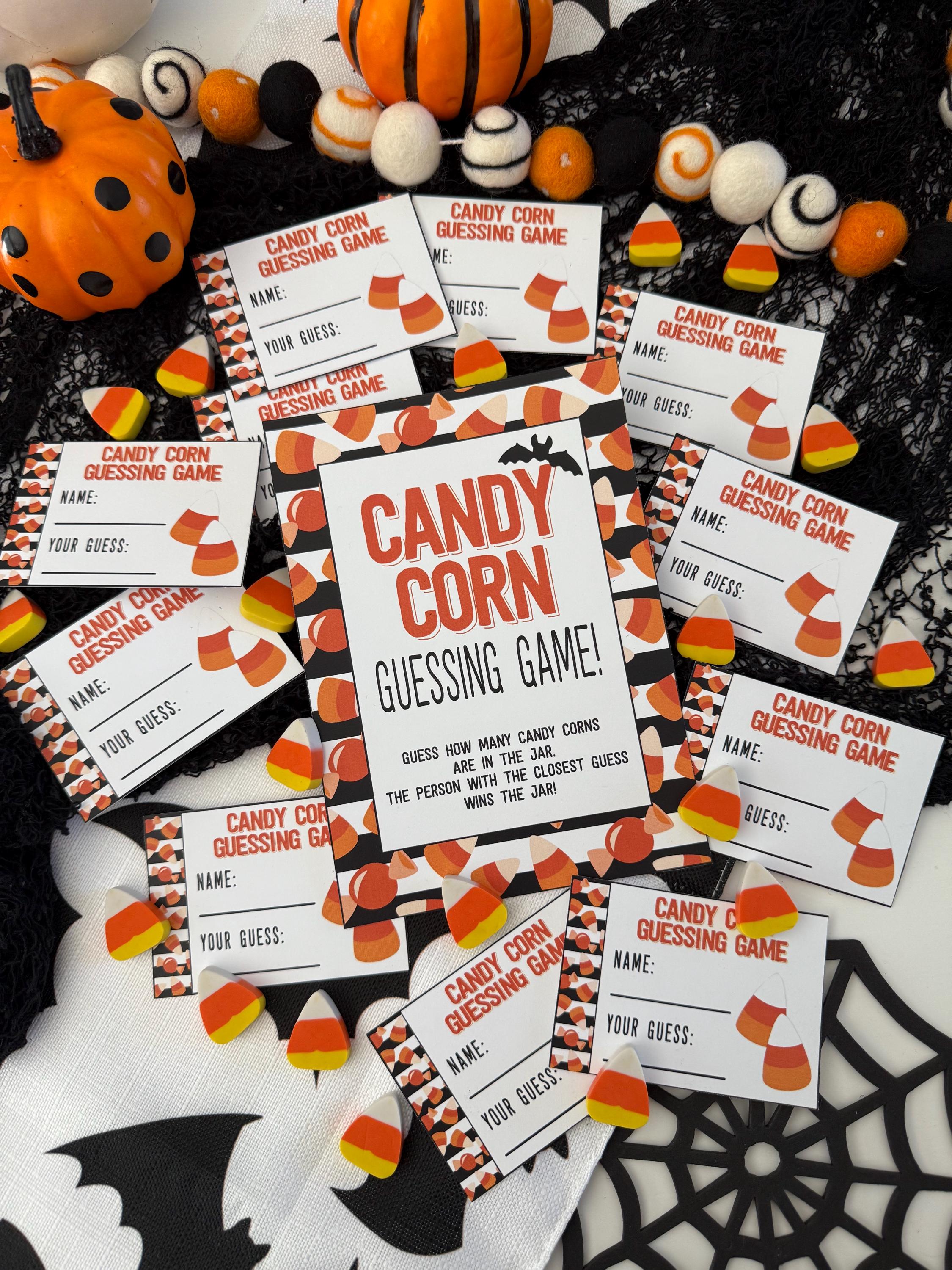 Candy Corn Guessing Game. Printable Guess How Many Candy Corns for ...