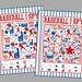 Baseball I Spy Printable Games. 5 Different Sheets Easier to Harder ...
