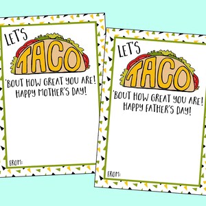 Let's Taco 'bout What A Great Teacher You Are! Taco Gift Card Holder ...