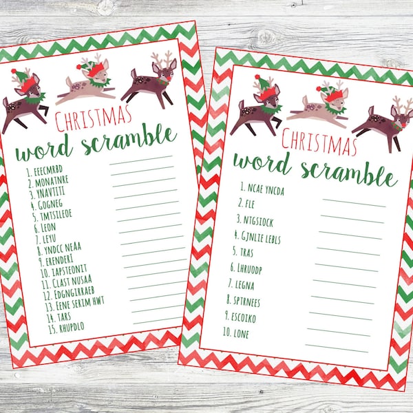 Word Scramble - Etsy