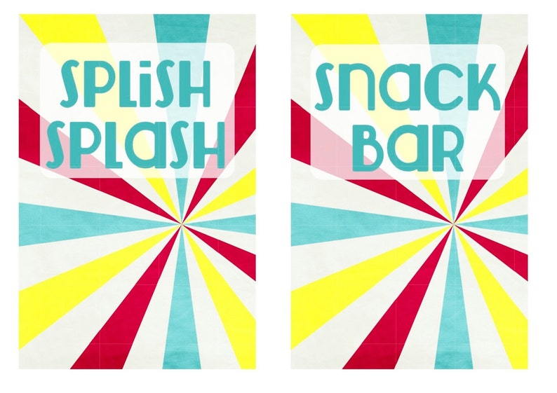 Splish Splash Birthday Bash Party Package. Personalized and Printable ...