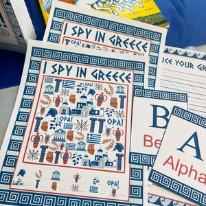 Greece I Spy Printable Games. 5 Different Sheets Easier to Harder ...