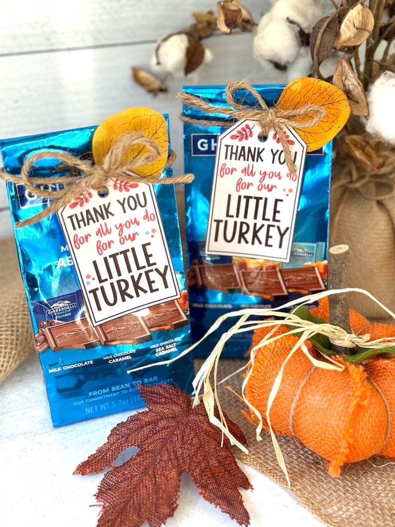 Printable Thanksgiving Teacher Gift Tags. Thanks for All You Do for Our ...