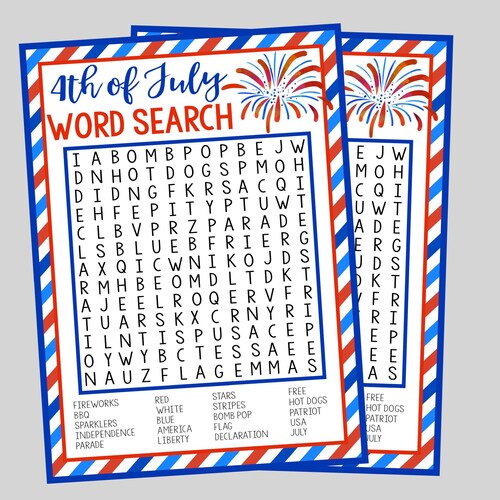 American Inventions 4th of July Printable Games Patriotic - Etsy