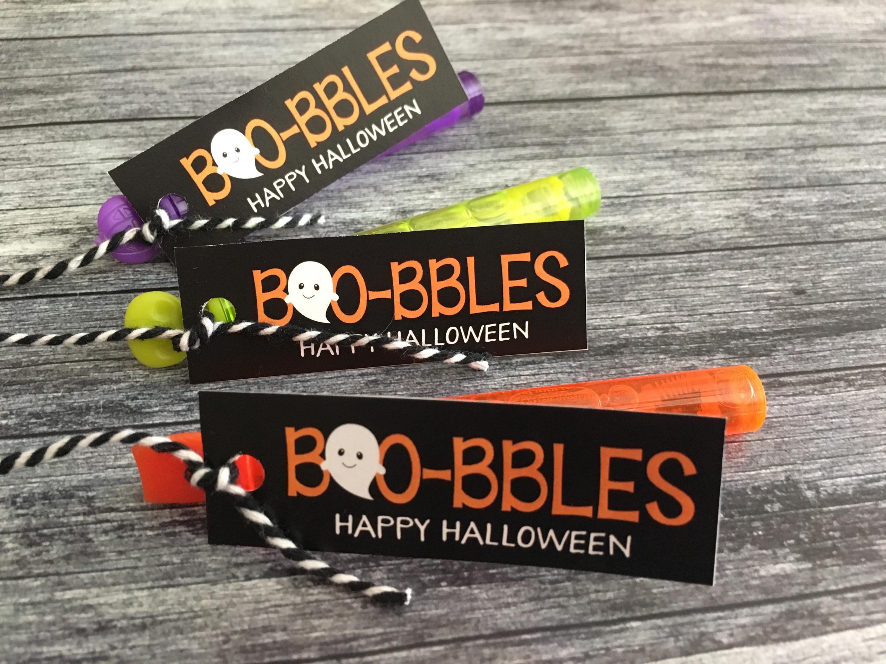 BOO-BBLES Tags. Printable Halloween Bubbles Tags. Great Candy ...