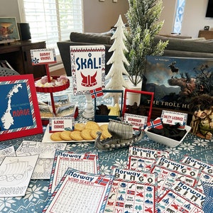 Norway Party Mini-package. Instant Digital Download. Perfect for Norway ...