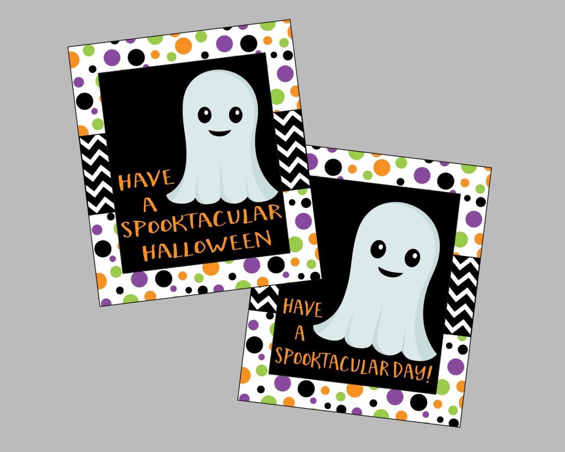 Spooktacular Halloween Tags. Great for Halloween Treats, Neighbor Gifts ...