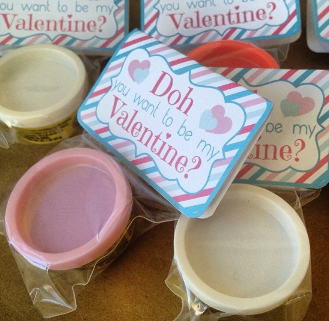 Valentine's Day Play Dough Tags, Stickers, and Bag Toppers. Perfect for ...