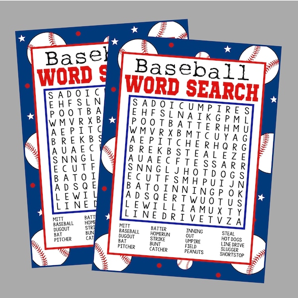 Word Search - Etsy