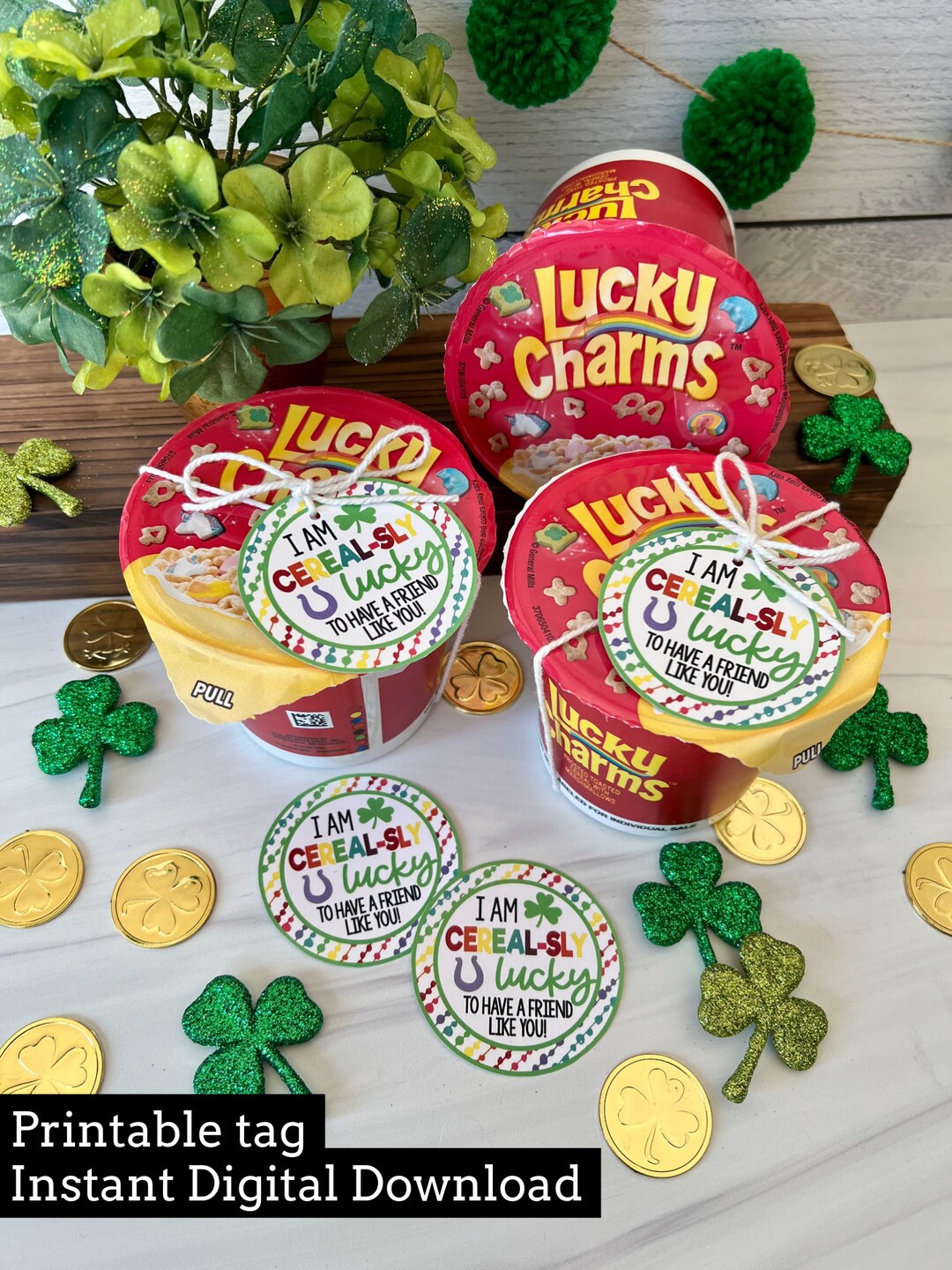 Cereal-sly Lucky Tags for St. Patrick's Day. Cereal-sly Lucky to Have a ...