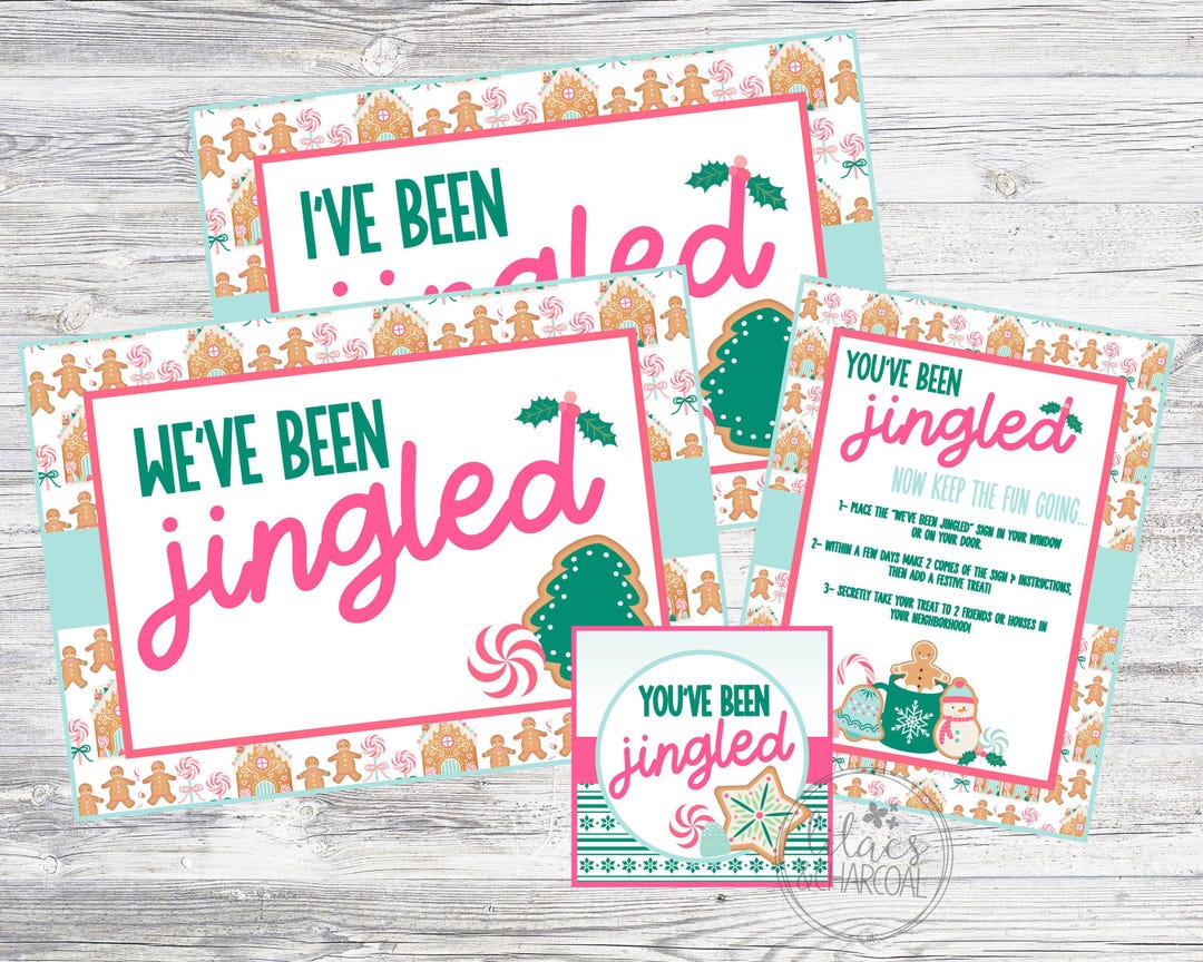 Printable You've Been Jingled Set. Instant Digital Download. - Etsy