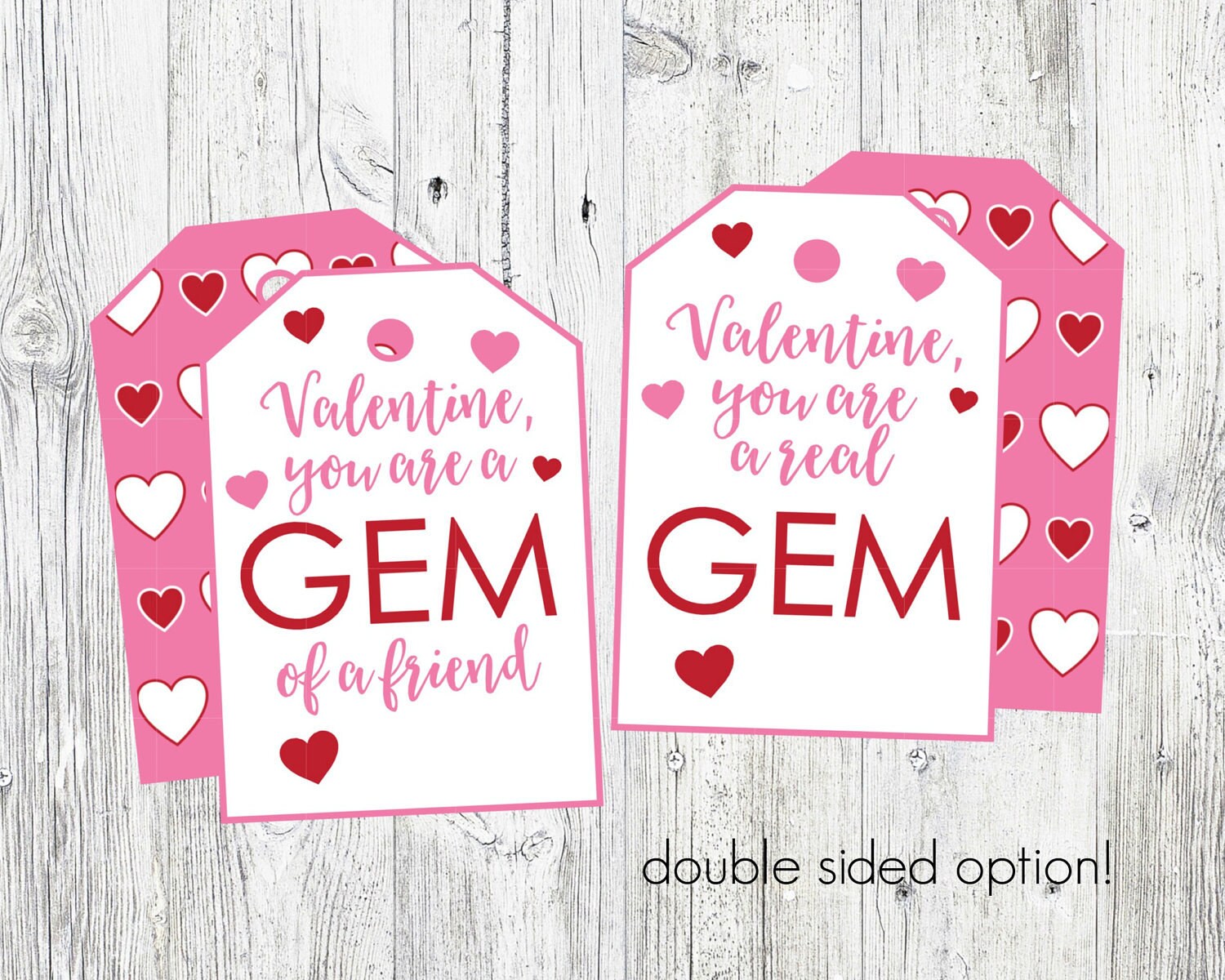 Gem Valentine's Tags. Great for Ring Candy. Printable Valentine's Day ...