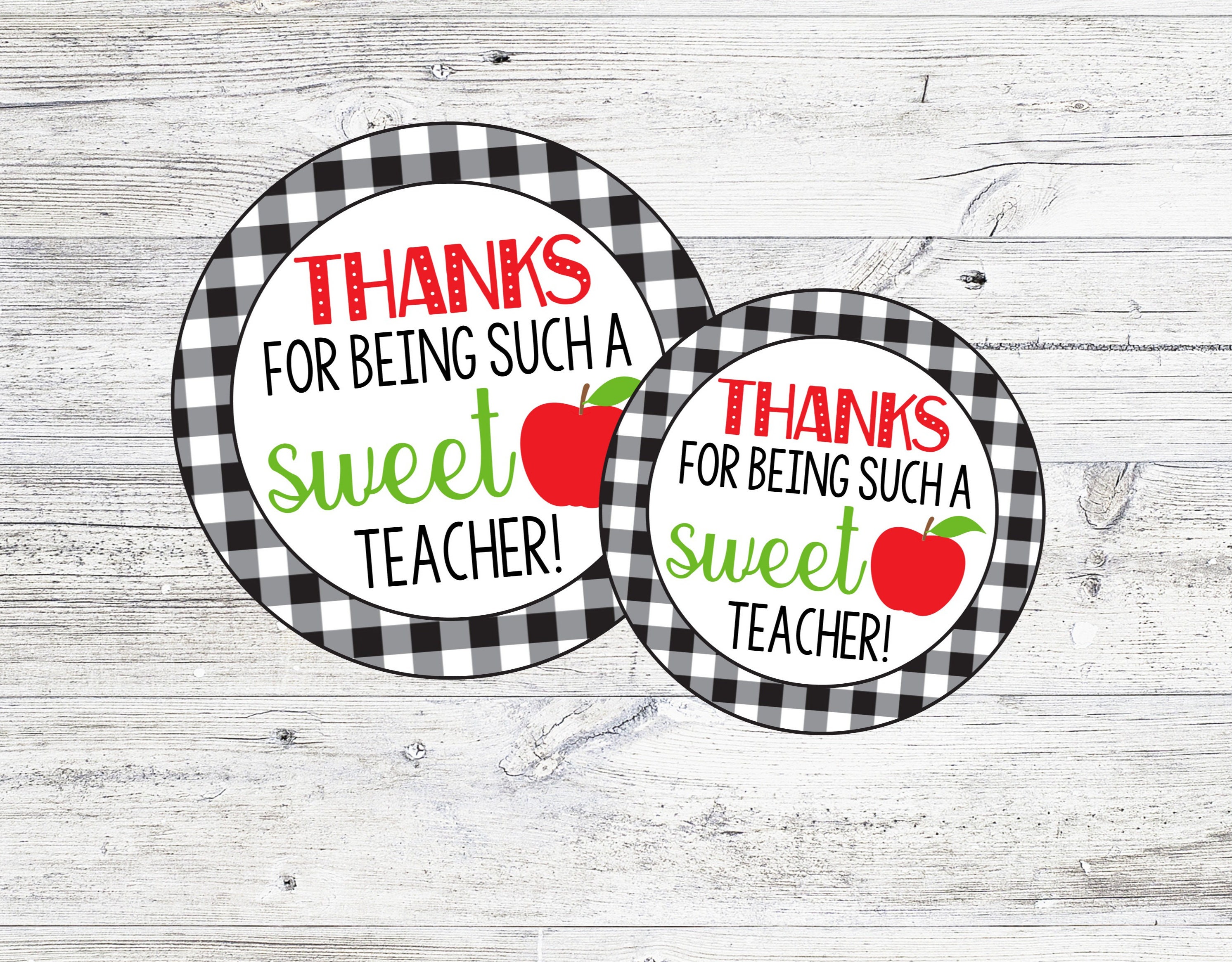Thanks For Being Such A Sweet Teacher Tags for Teacher's | Etsy