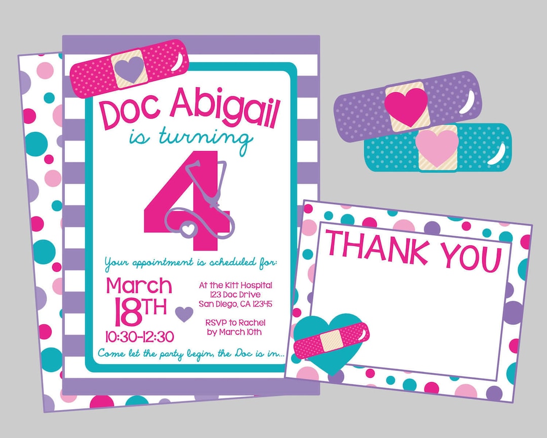 Doctor Party Invitation. Personalized Digital Invitation. the Doc is In ...
