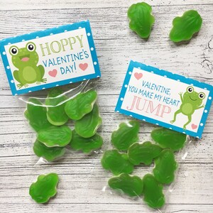 Frog Valentine's Day Cards, Bag Toppers, and Hang Tags! Hoppy Valentine ...