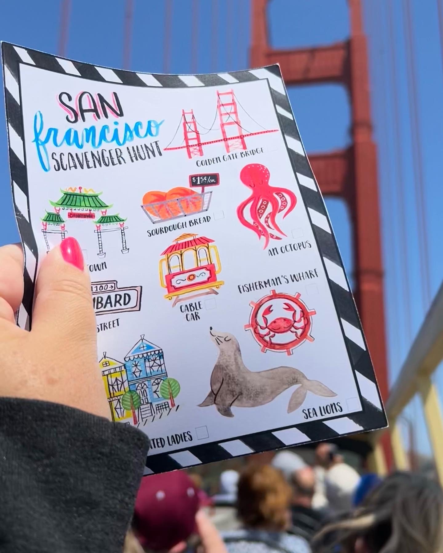 Printable San Francisco Scavenger Hunt. Travel & Sightseeing Activity ...