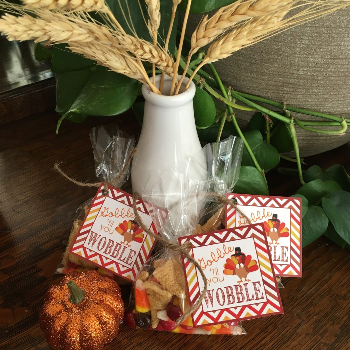 Gobble 'til You Wobble Thanksgiving Tags and Bag Toppers. Thanksgiving ...