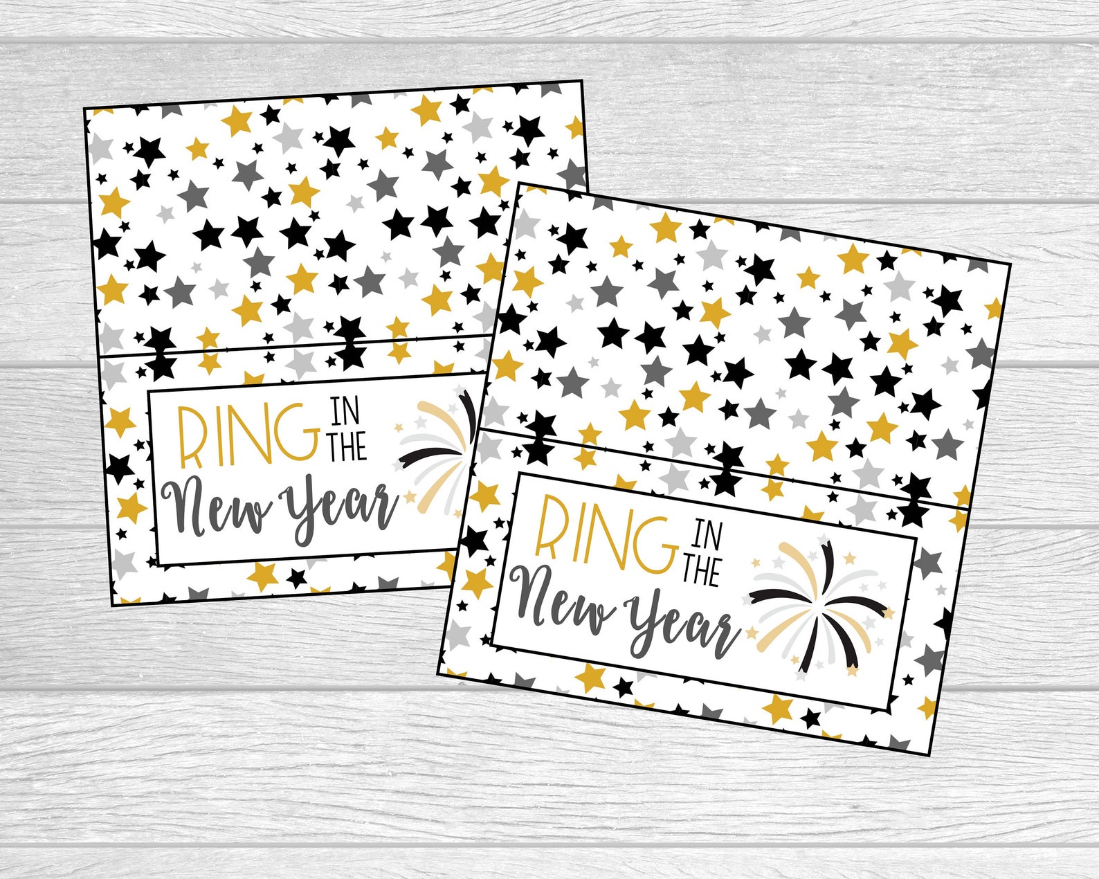 Ring in the New Year Treat Topper Tag. Instant Digital | Etsy