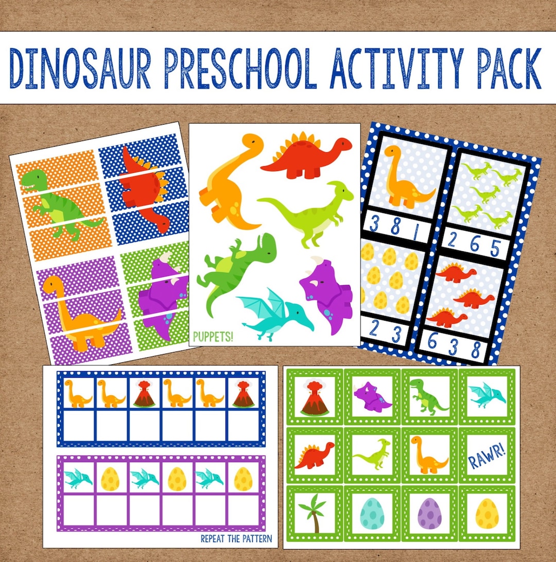Dinosaur Preschool Games and Activities. 11 Different Activities ...