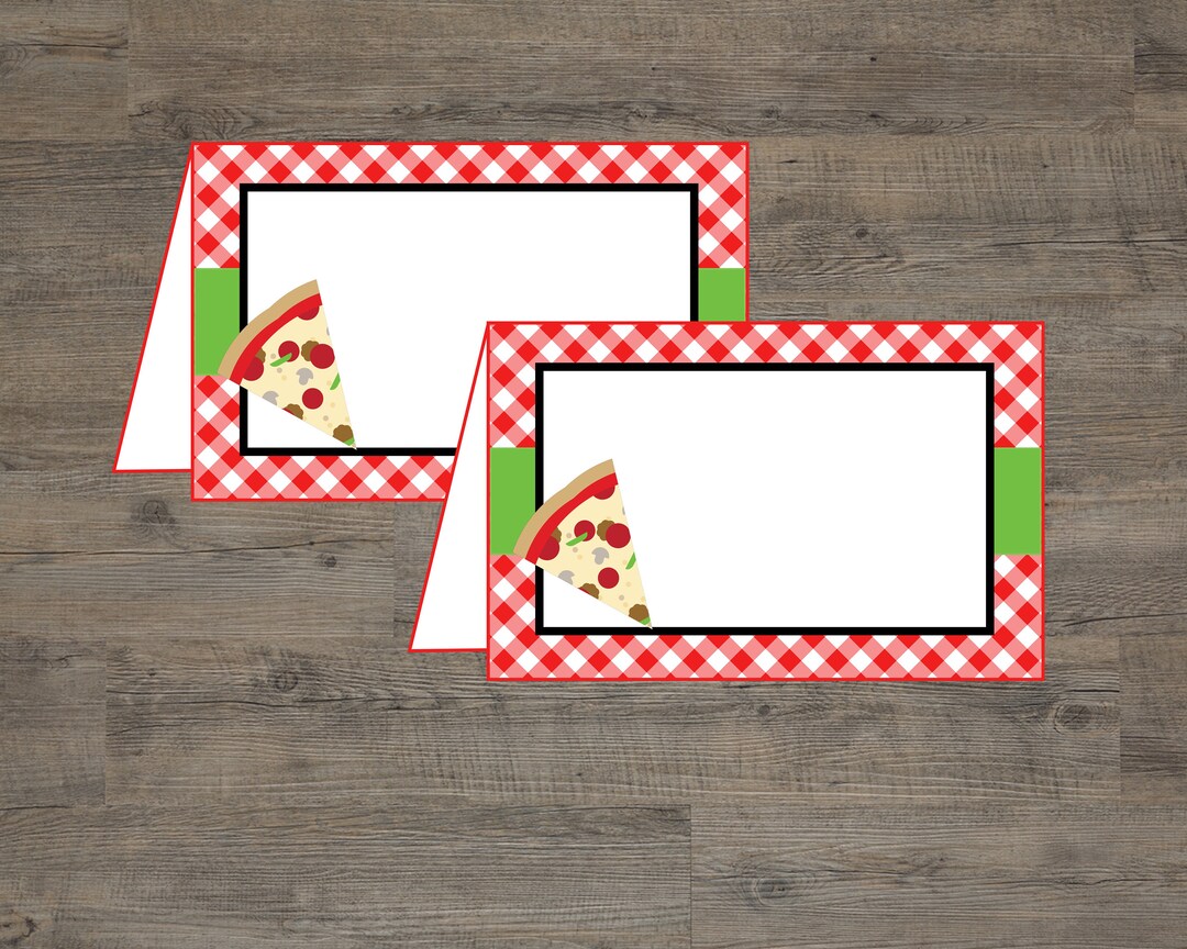 Food Tents for Pizza Party, Make Your Own Pizza Bar, Family Pizza Night ...