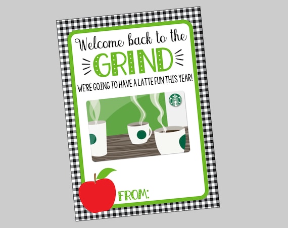 Welcome Back to the Grind Coffee Latte Back to School Gift - Etsy