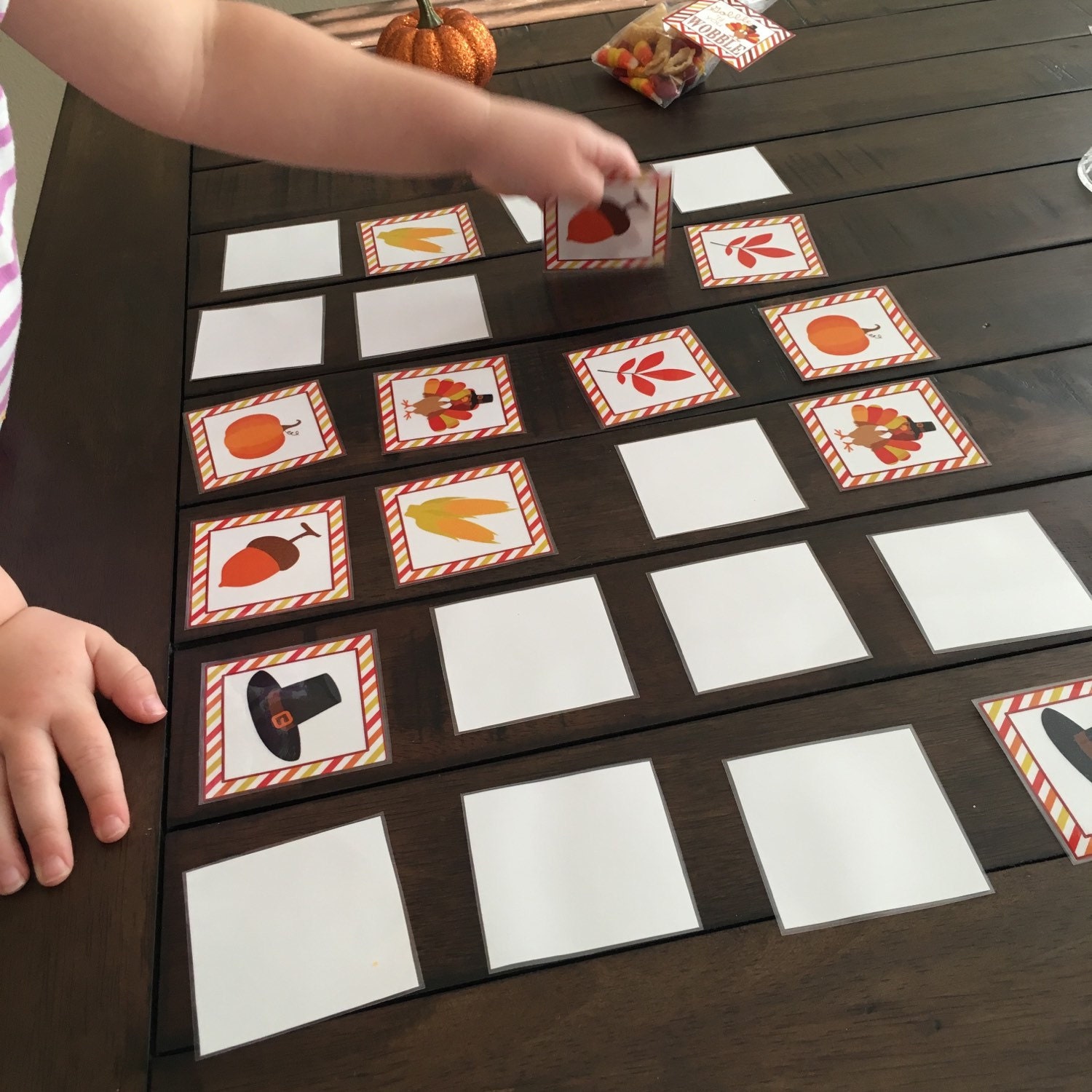 Thanksgiving Memory & Matching Game. Instant Digital Download ...