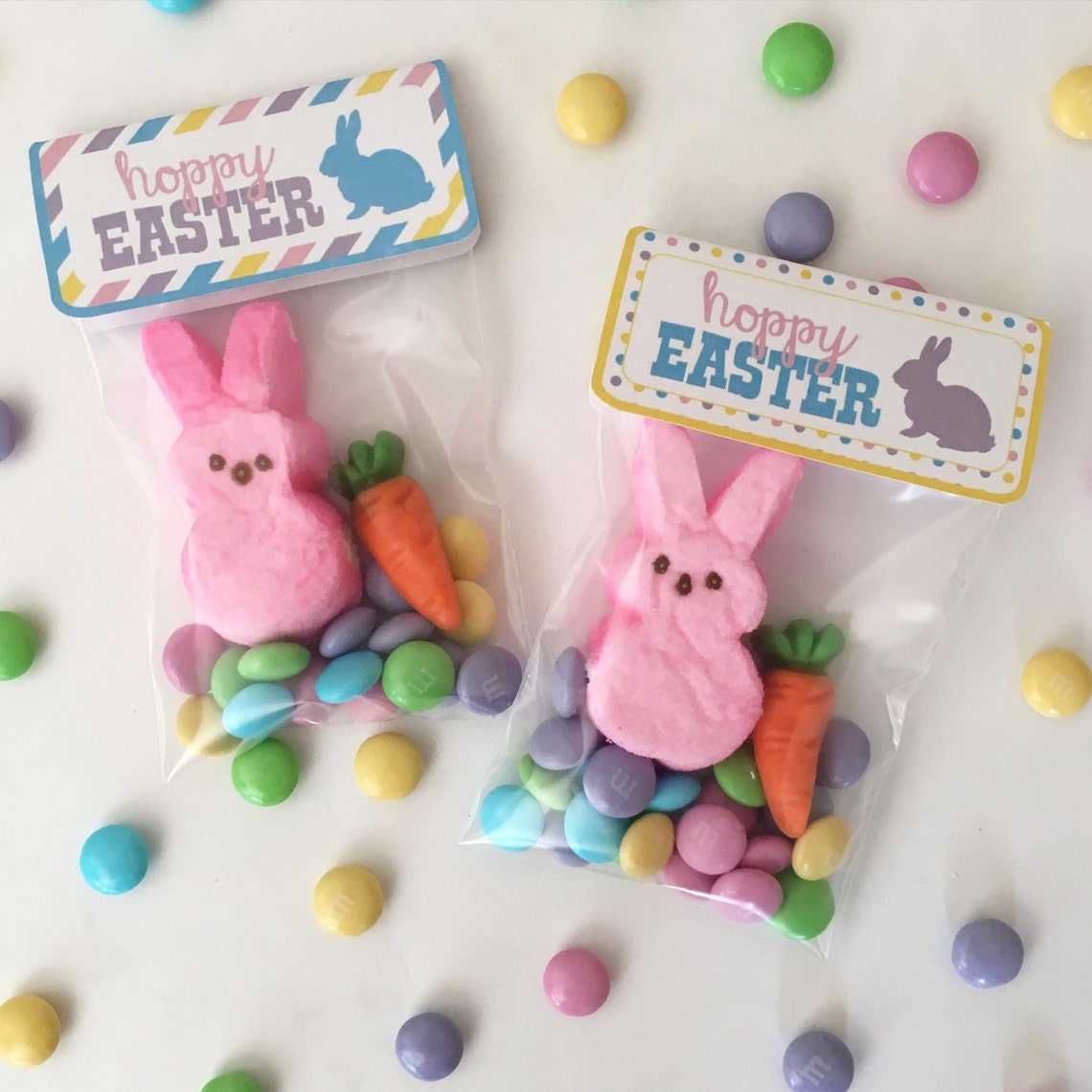 Hoppy Easter Treat Bag Toppers and Tags. Instant Digital - Etsy