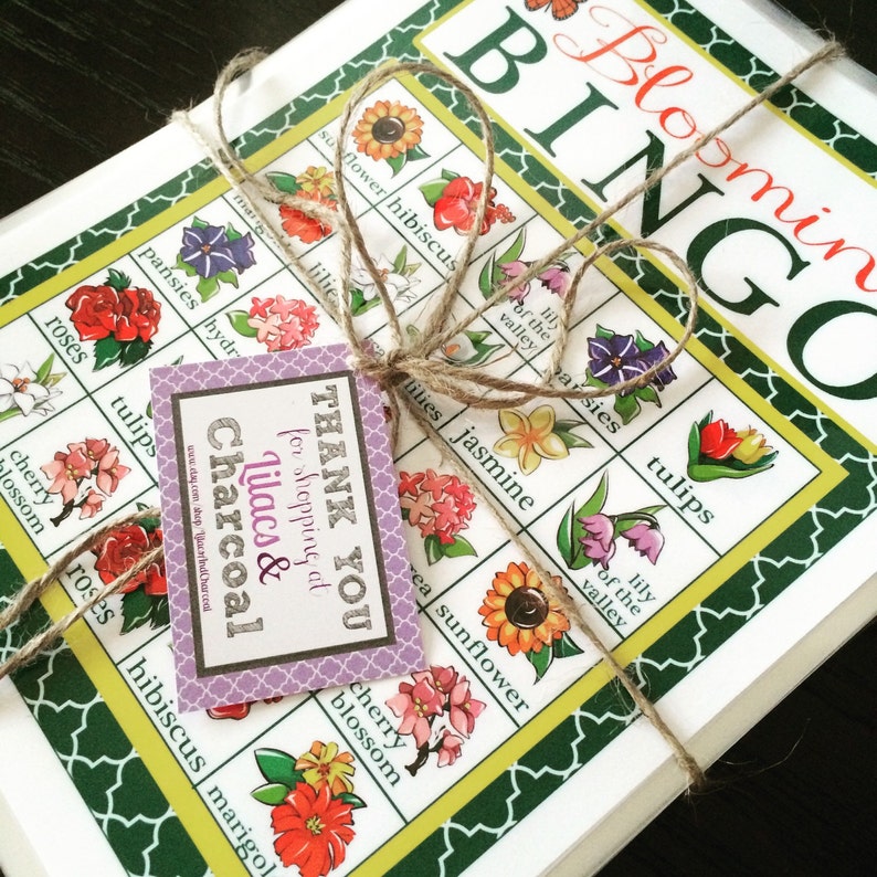 Bloomin' Bingo Flower Bingo Game. Instant Digital - Etsy