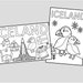 Printable Iceland Coloring Cards. Iceland Travel Coloring Pages ...