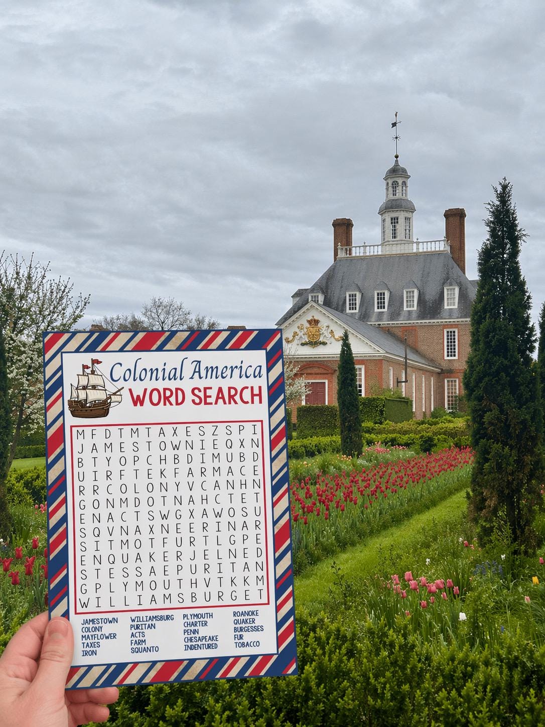 Printable Colonial America and American Revolution Word Searches ...