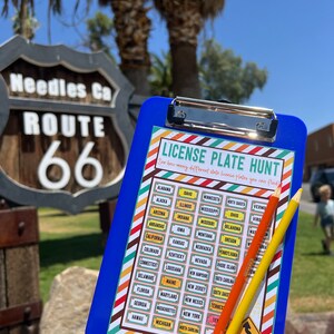 License Plate Hunt Road Trip Game. Printable Instant Digital Download ...