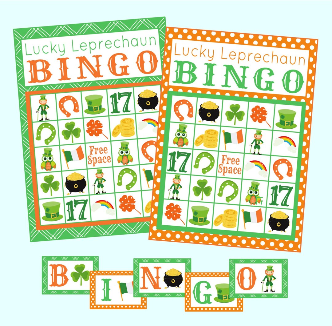 Lucky Leprechaun Bingo! St. Patrick's Day Bingo Game. Incl. 12 Game ...