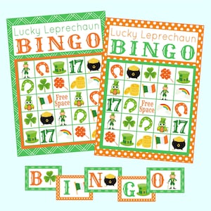 Lucky Leprechaun Bingo! St. Patrick's Day Bingo Game. Incl. 12 Game ...