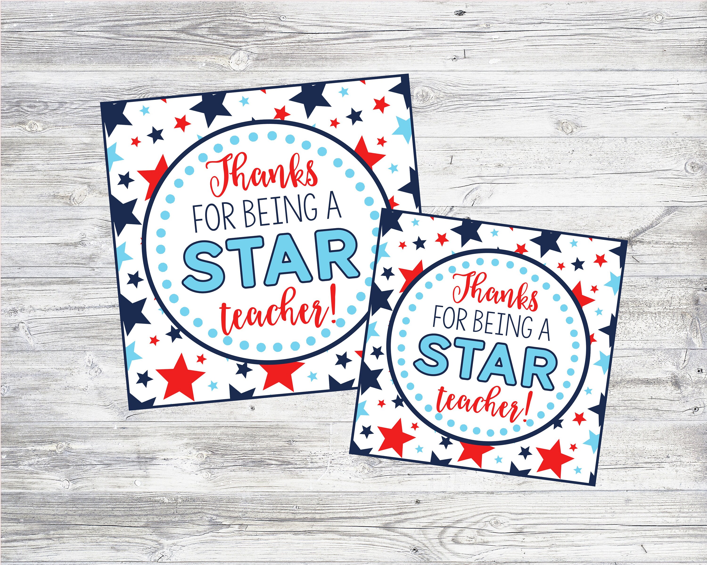 Printable Star Teacher Tags. Thanks for Being A Star Teacher Tags for ...
