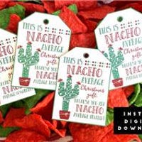 PRINTABLE | Nacho Average Employee | 3"x3" Gift Tag - Etsy