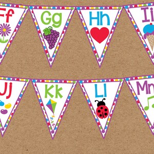 Printable Alphabet Banner. Full Alphabet Banner, Great for Classroom ...
