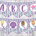 Printable Mermaid Banner With FULL ALPHABET, Happy Birthday, Numbers 0 ...